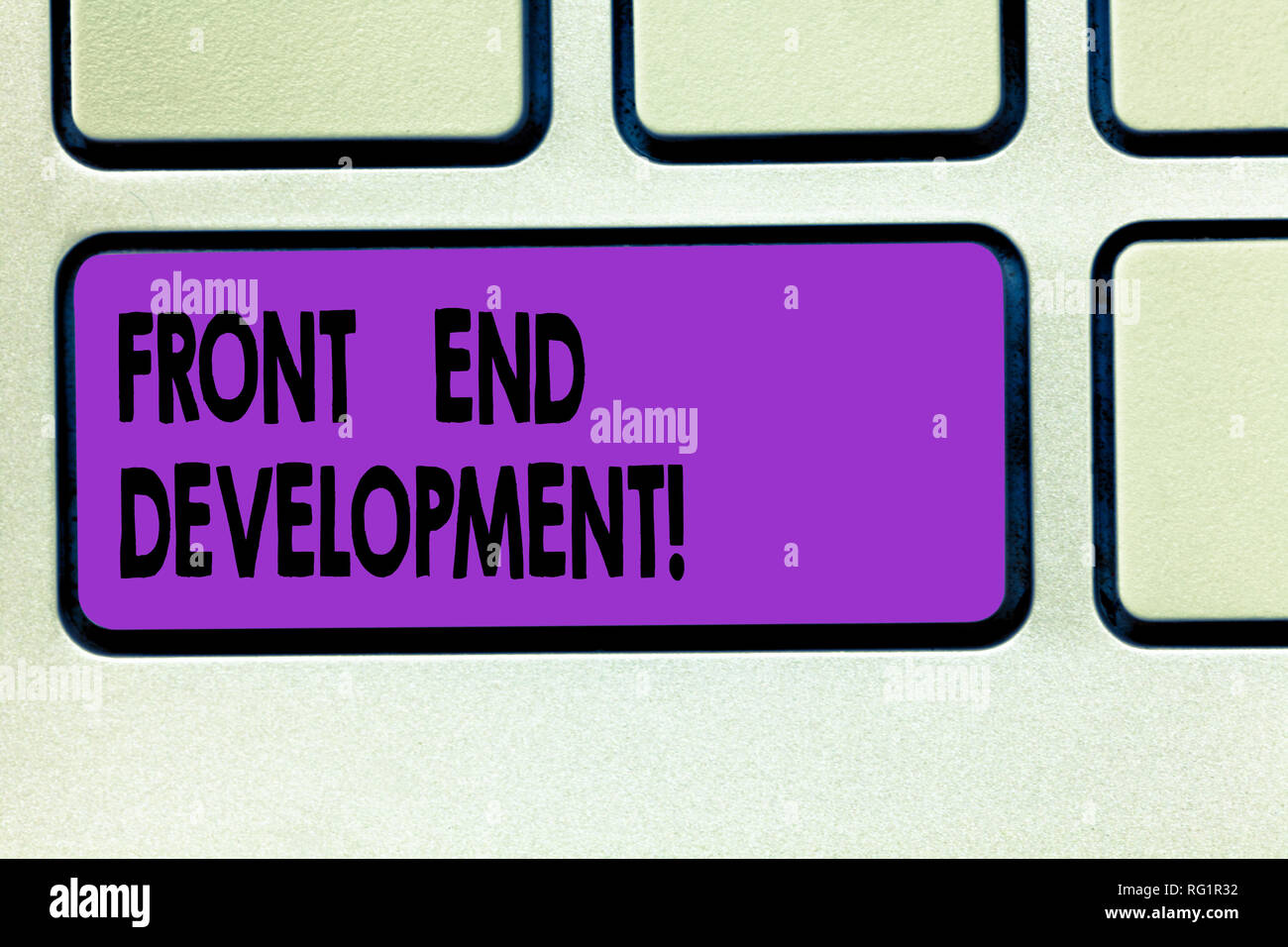 Word writing text Front End Development. Business concept for Altering data to graphical ...
