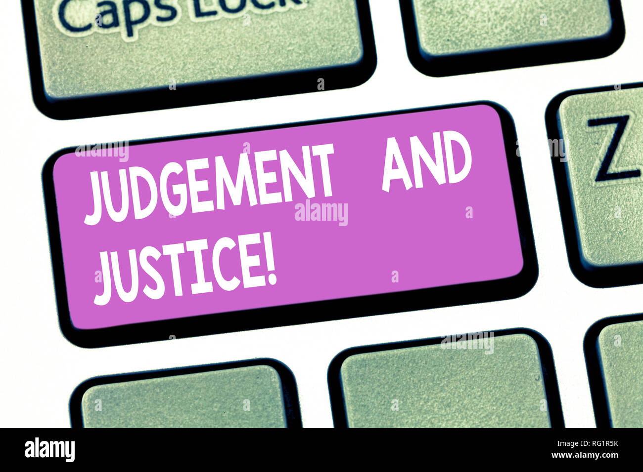 Text sign showing Judgement And Justice. Conceptual photo system of ...