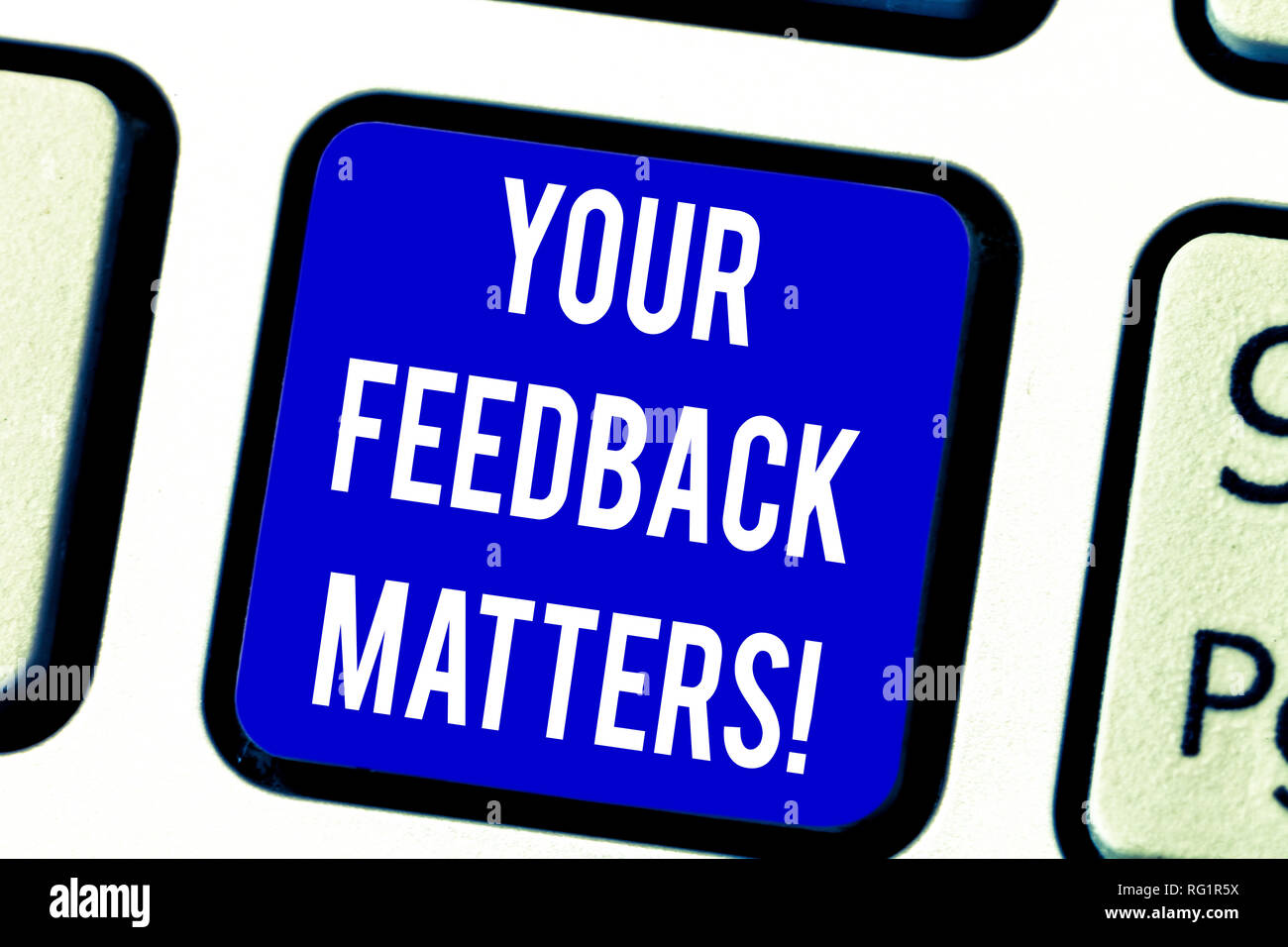 Text sign showing Your Feedback Matters. Conceptual photo Need client ...