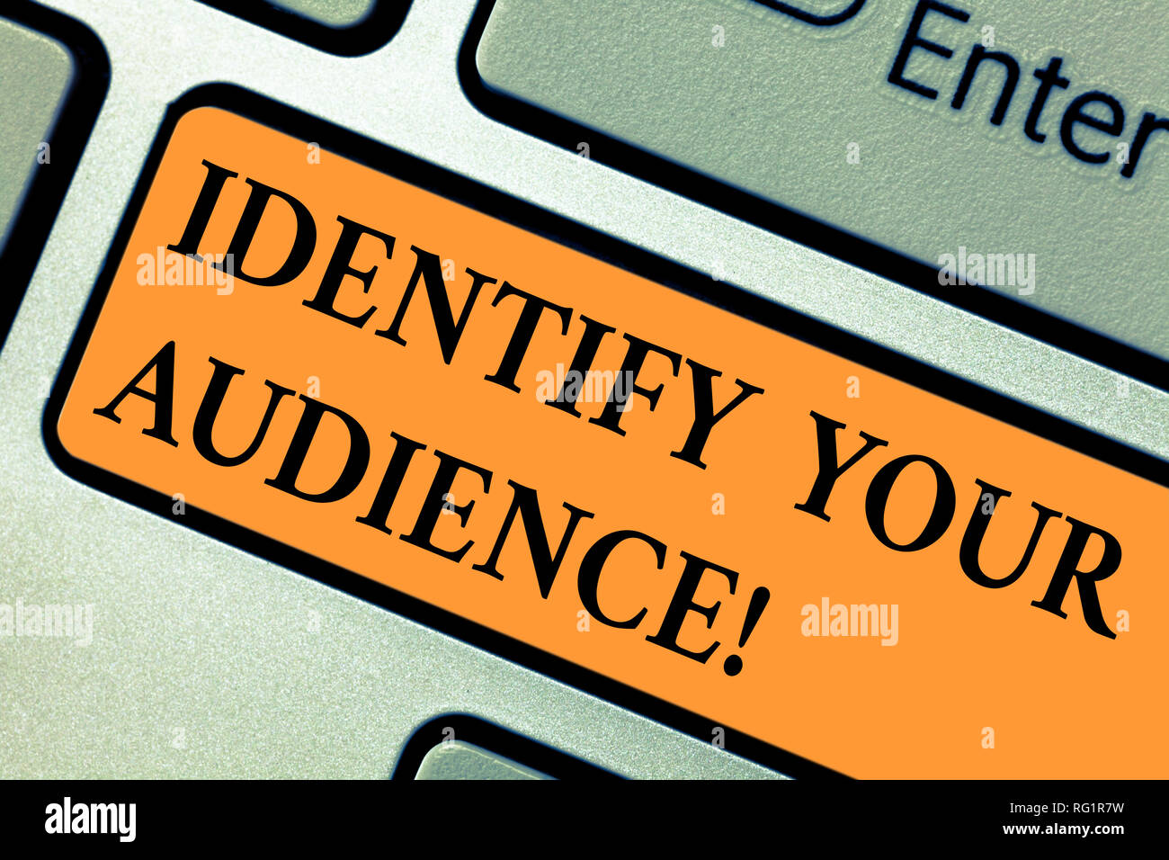 Handwriting text Identify Your Audience. Concept meaning Figuring out ...