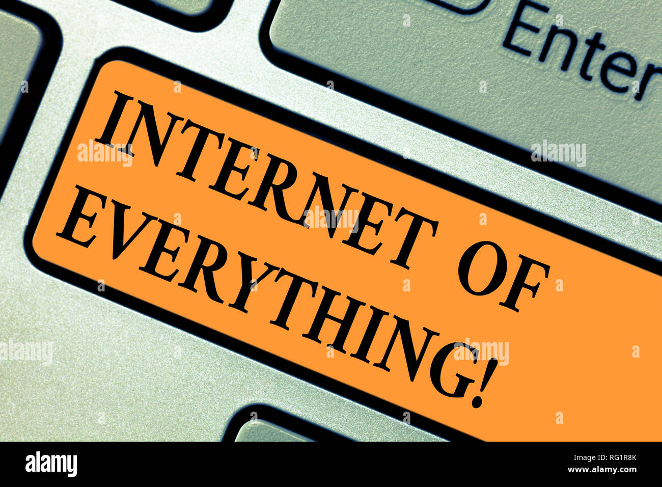 Handwriting text Internet Of Everything. Concept meaning network of ...
