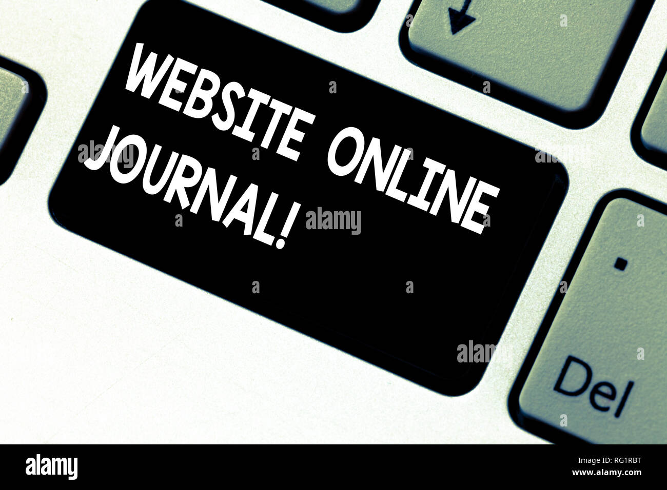 Conceptual hand writing showing Website Online Journal. Business photo ...