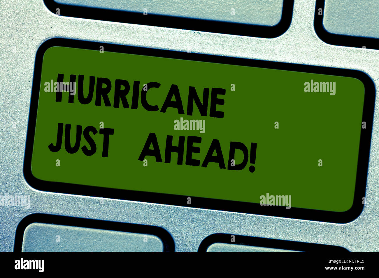 Stormy Weather Ahead Sign Showing Storm Warning or Danger Stock Photo ...