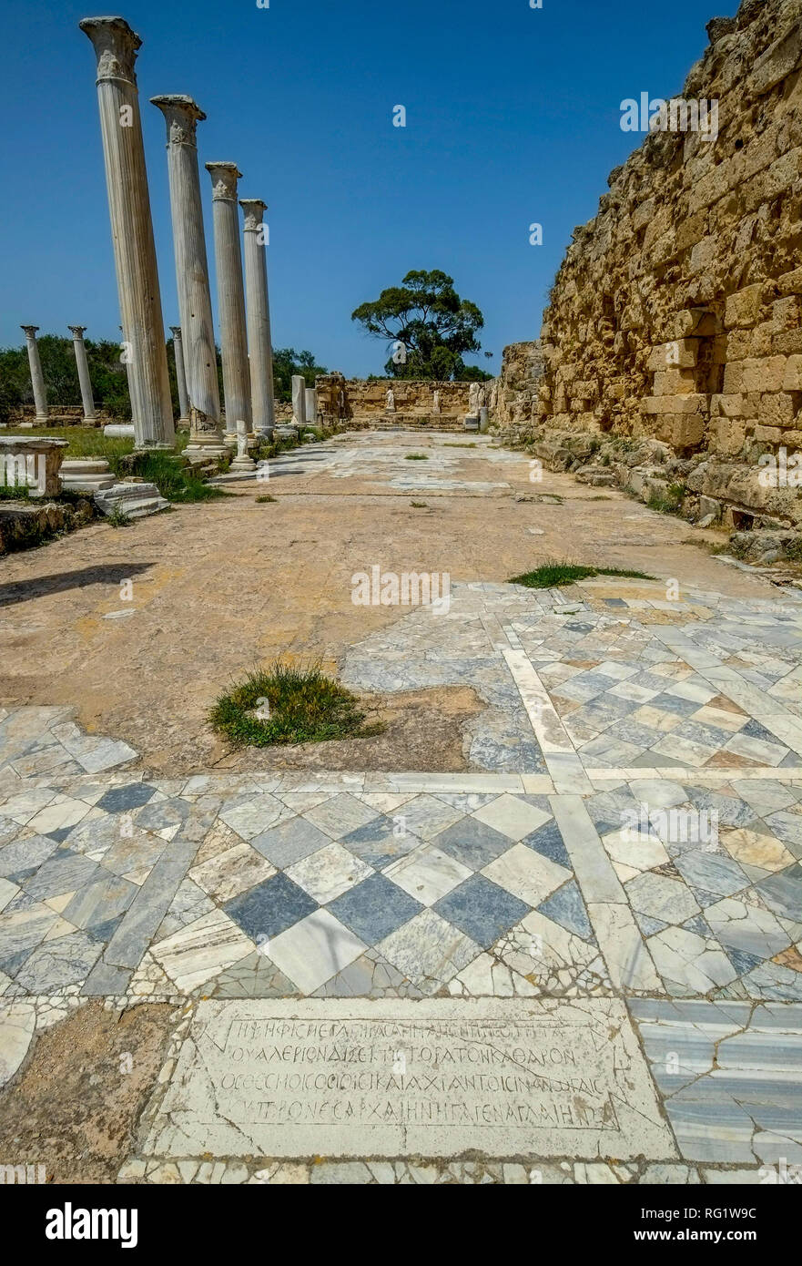 Salamis cyprus columns roman ruins hi-res stock photography and images ...