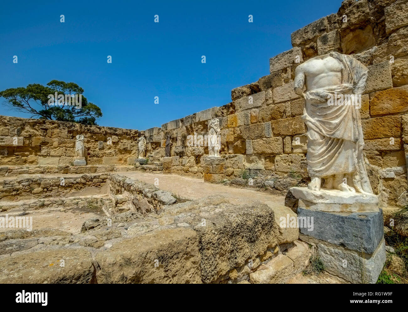 The ruins of Salamis in the Turksh Republic of Northern Cyprus (TRNC ...