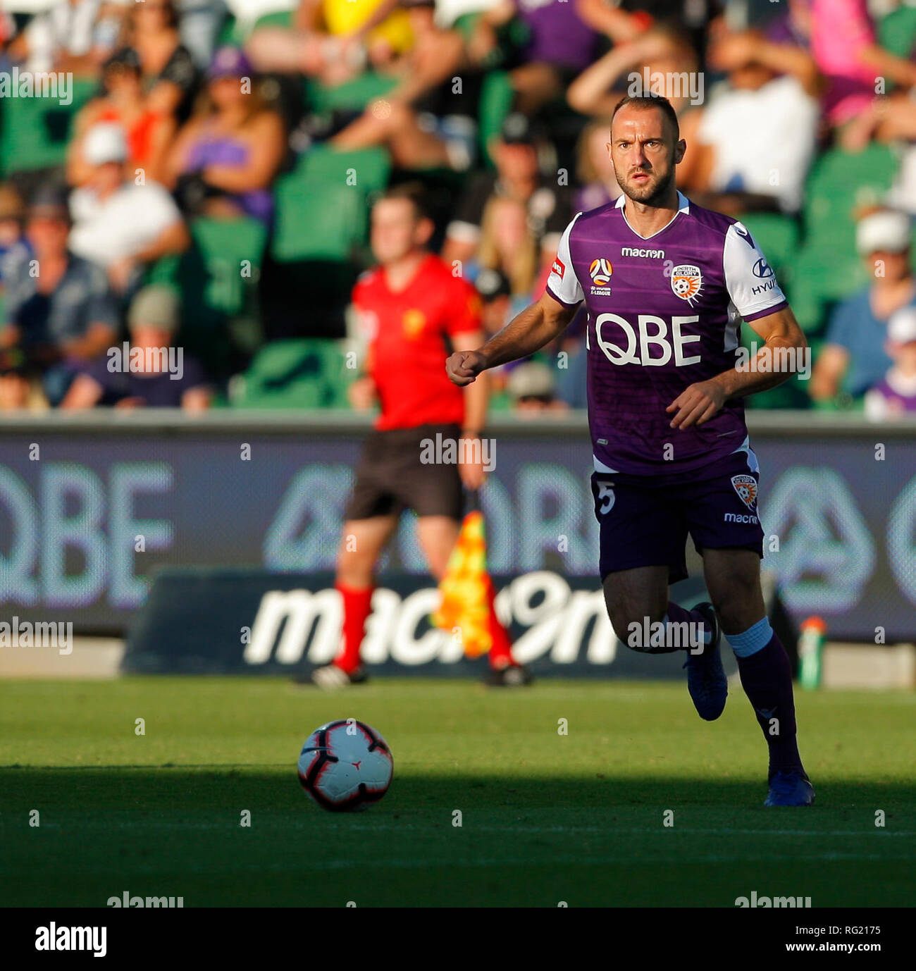 HBF Park, Perth, Australia. 27th Jan, 2019. A League Football, Perth ...
