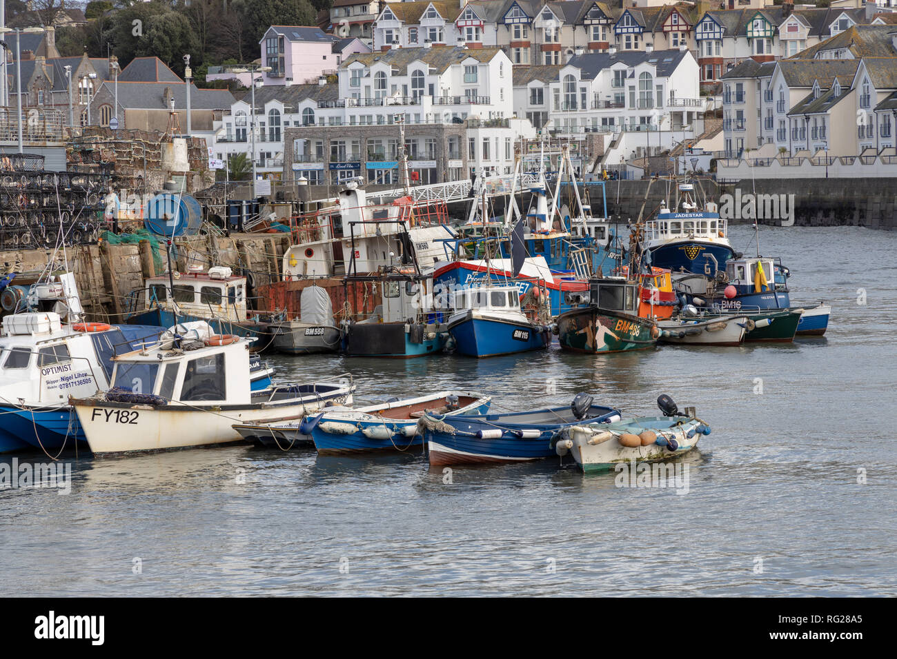 Brixham trawler fleet hi-res stock photography and images - Alamy