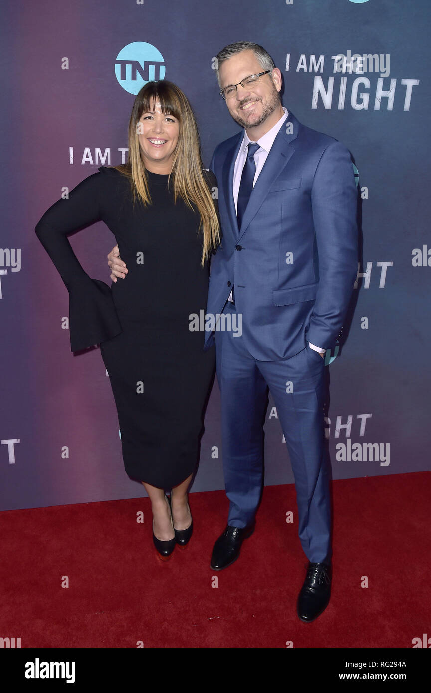 Patty Jenkins and Sam Sheridan attending the TNT series premiere of 'I ...