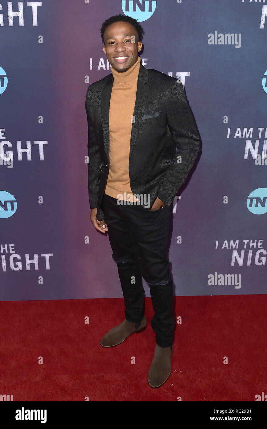 Arlen Escarpeta attending the TNT series premiere of 'I Am the Night ...
