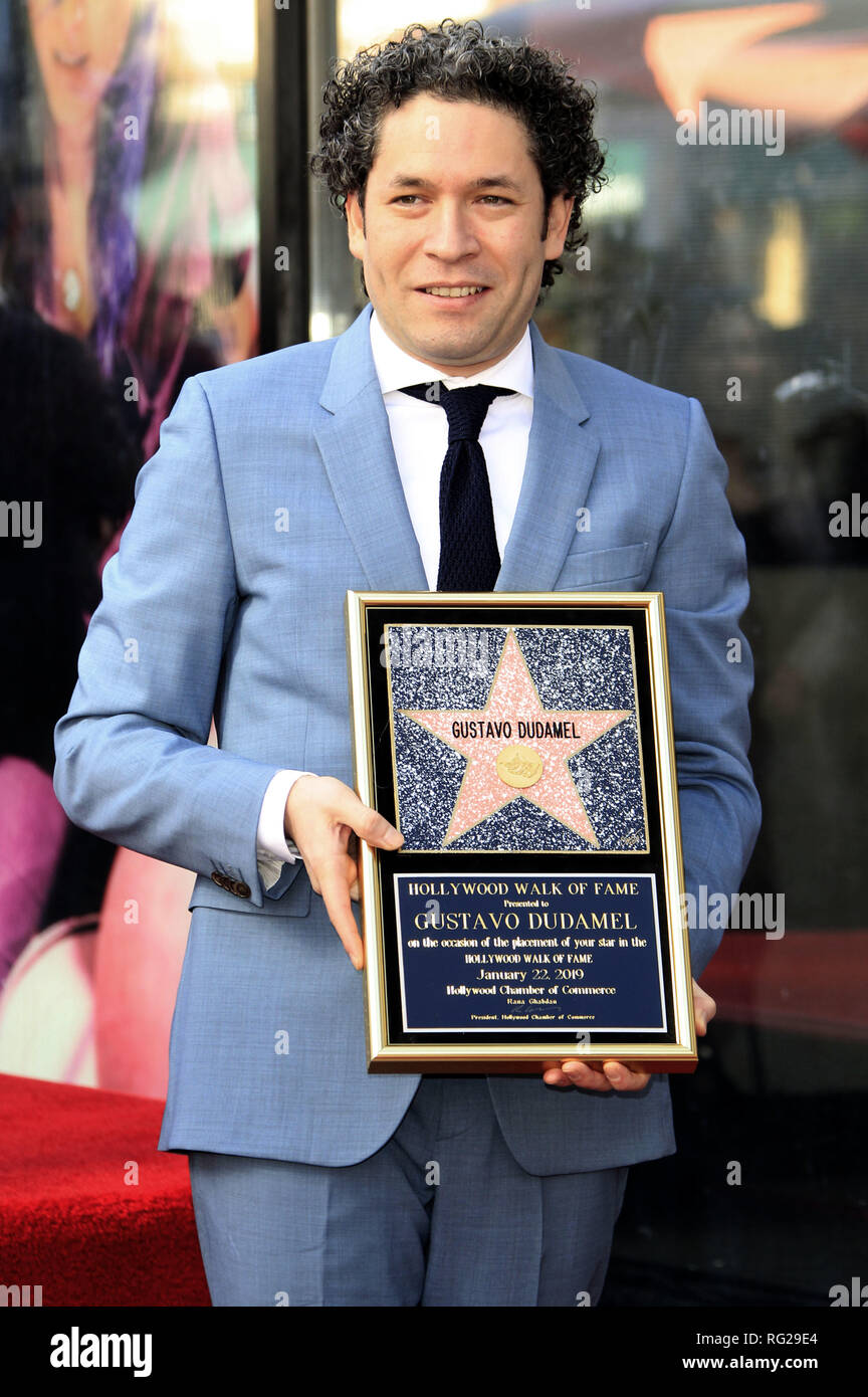 Maestro Gustavo Dudamel is honored with a star on the Hollywood Walk Of ...