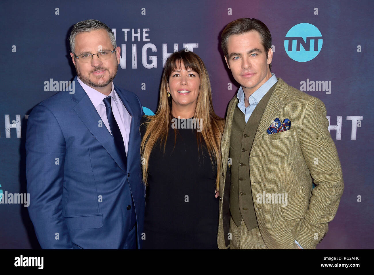 Los Angeles, USA. 24th Jan, 2019. Sam Sheridan, Patty Jenkins and Chris ...