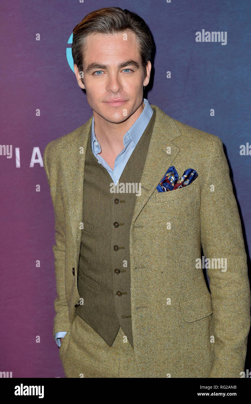 Los Angeles, USA. 24th Jan, 2019. Chris Pine at the premiere of the TNT ...