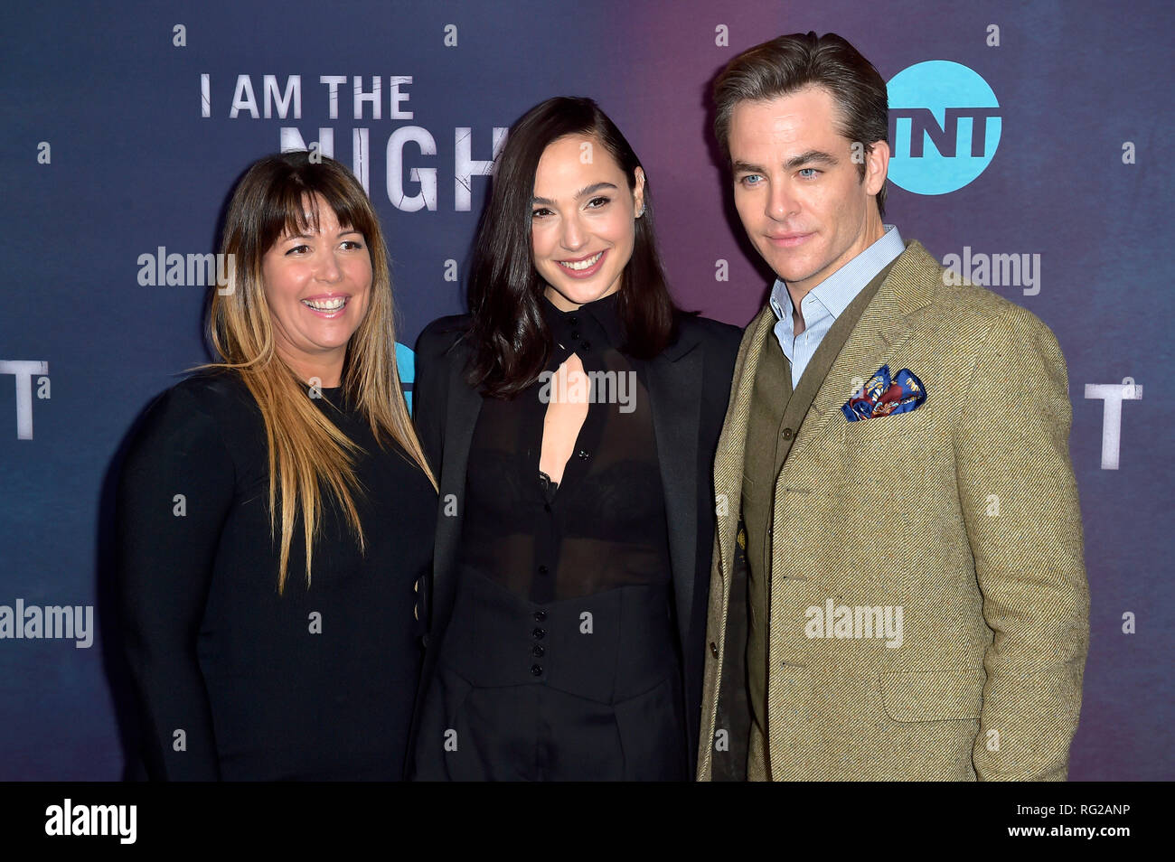 Los Angeles, USA. 24th Jan, 2019. Patty Jenkins, Gal Gadot and Chris ...
