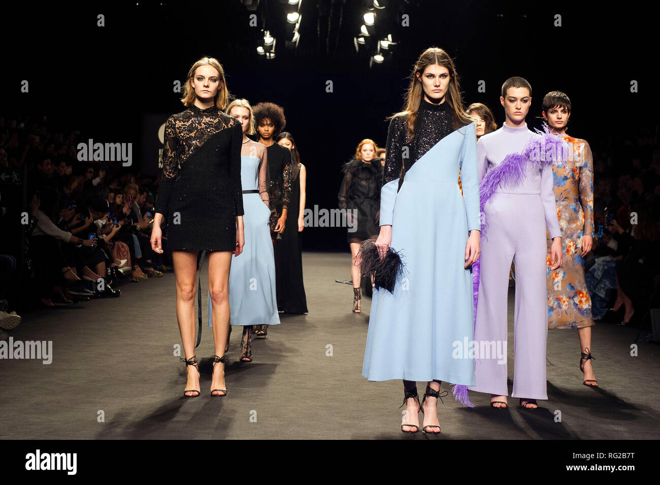 Models at The 2nd Skin Fashion Show at the Mercedes-Benz Fashion Week ...