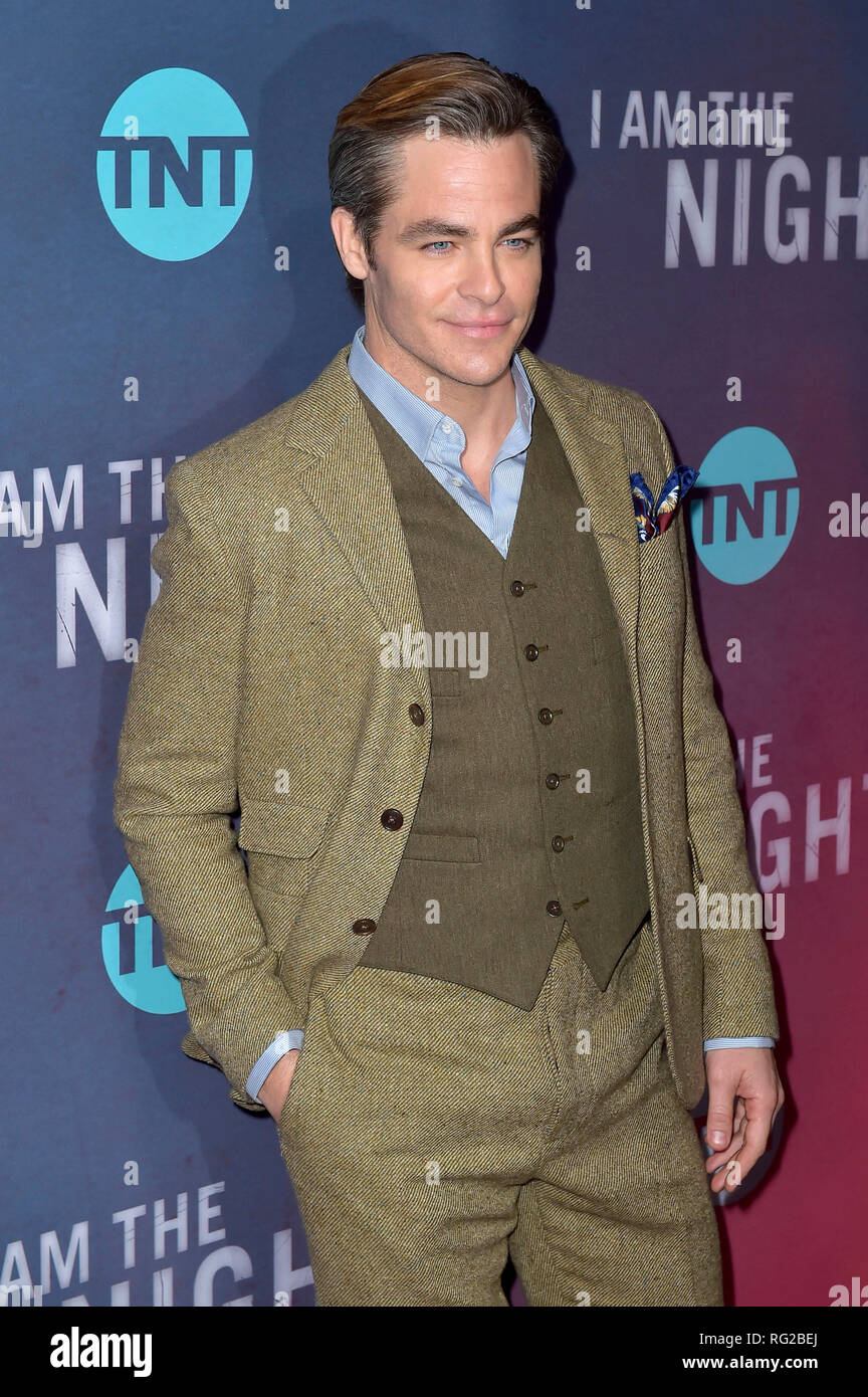 Chris Pine at the premiere of the TNT miniseries 'I Am the Night' at ...