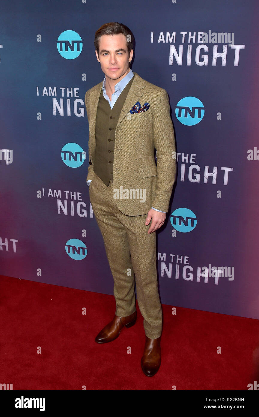 Chris Pine at the premiere of the TNT miniseries 'I Am the Night' at ...