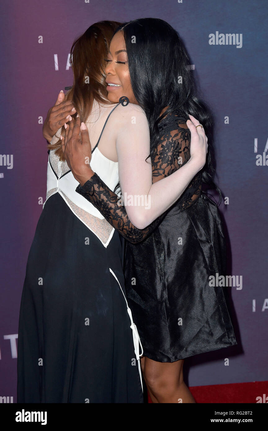 India Eisley and Golden Brooks at the premiere of the TNT miniseries 'I ...