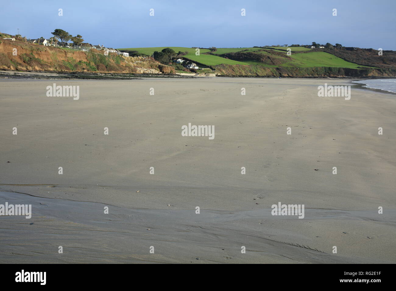 Carne beach/Pendower beach, Roseland Peninsula, Cornwall, England, UK ...