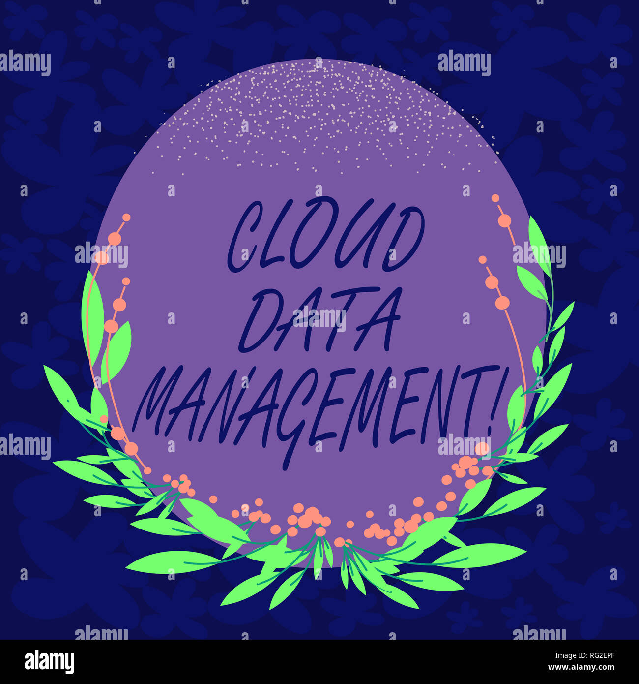 Handwriting Text Cloud Data Management Concept Meaning A Technique To Analysisage Data Across