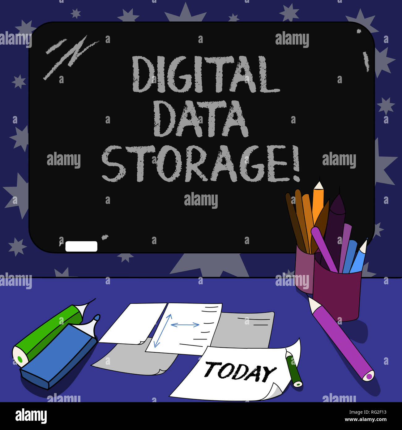 Conceptual hand writing showing Digital Data Storage. Business photo ...