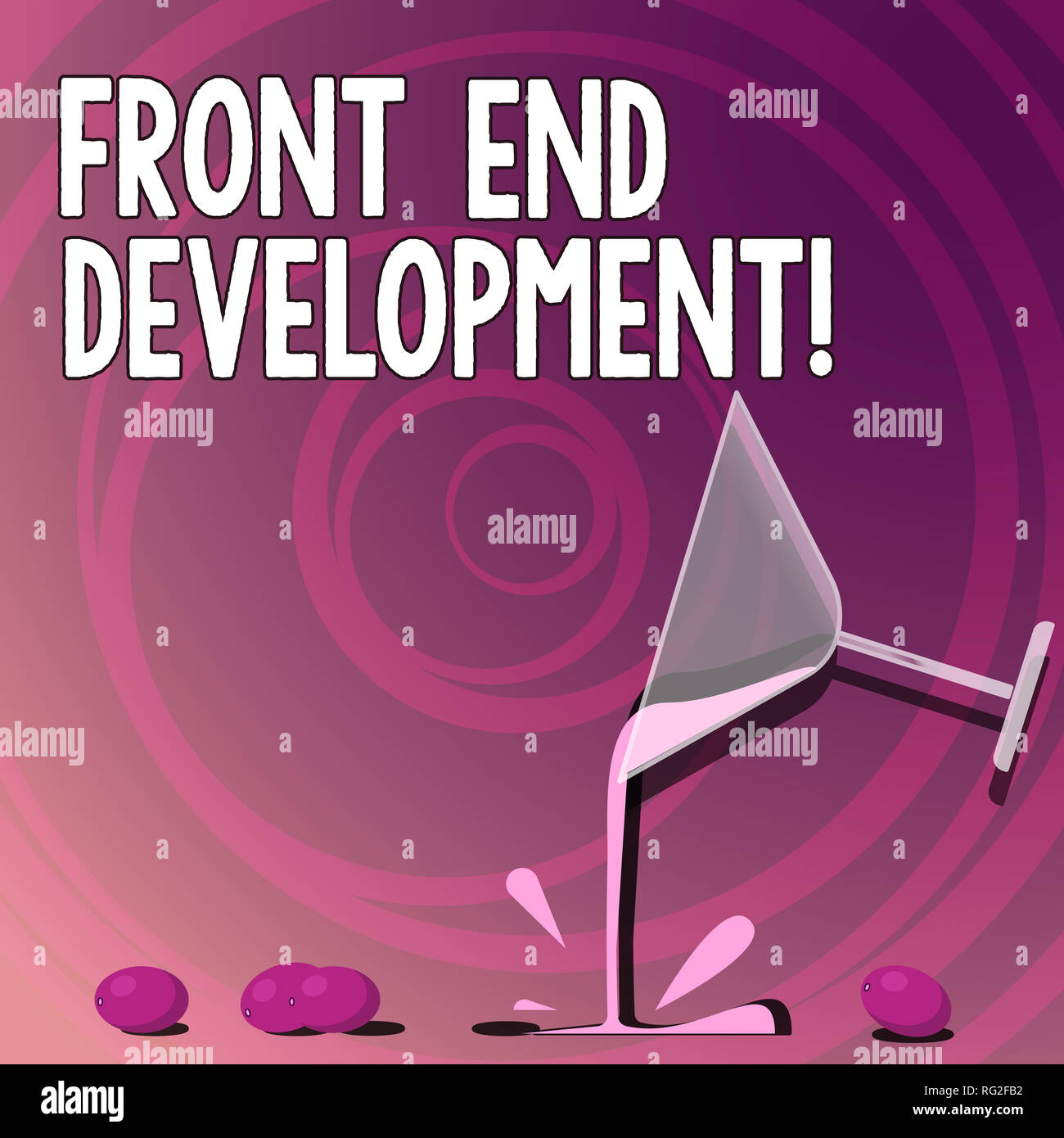 Handwriting text writing Front End Development. Concept meaning Altering data to graphical ...