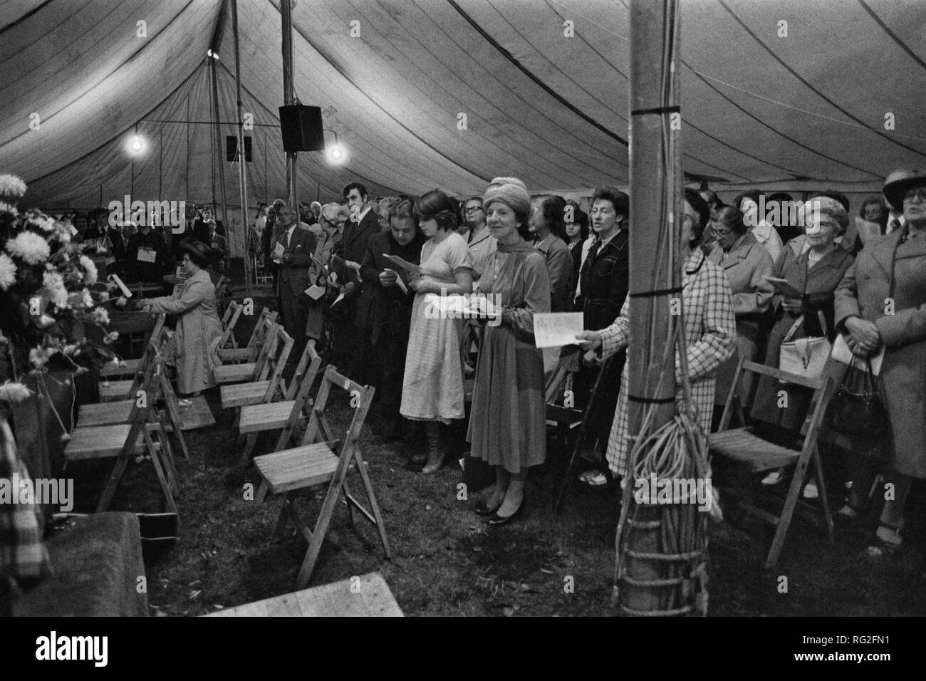 Tent Revival Service Stock Photo - Alamy