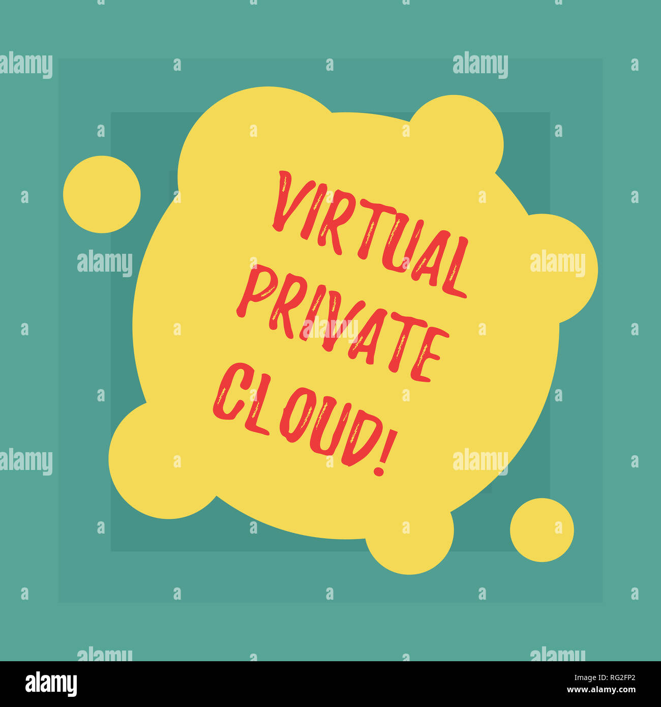 Conceptual hand writing showing Virtual Private Cloud. Business photo showcasing configurable ...