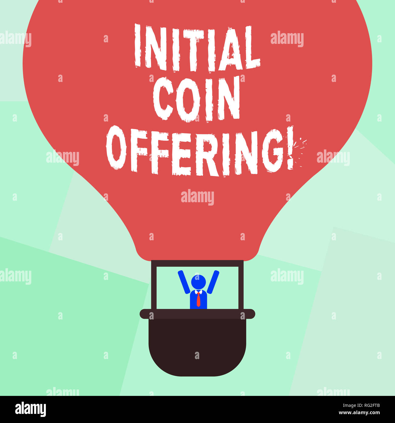 Conceptual hand writing showing Initial Coin Offering. Business photo ...