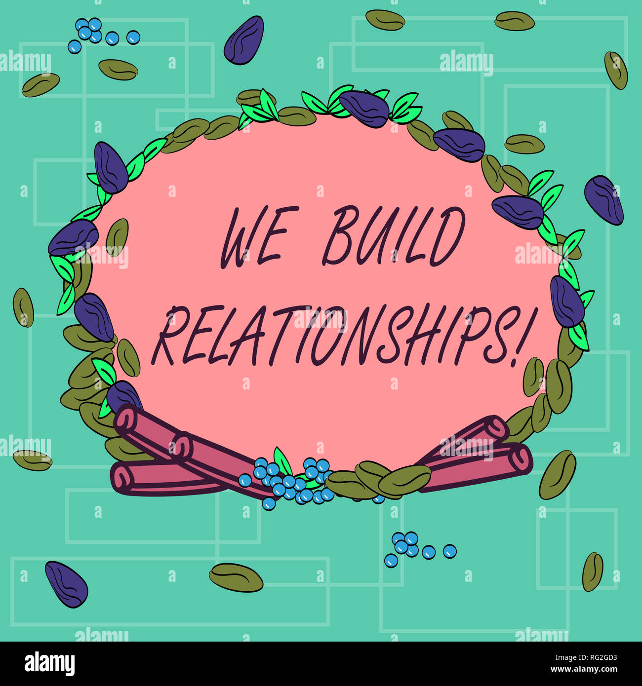 Word writing text We Build Relationships. Business concept for develop ...