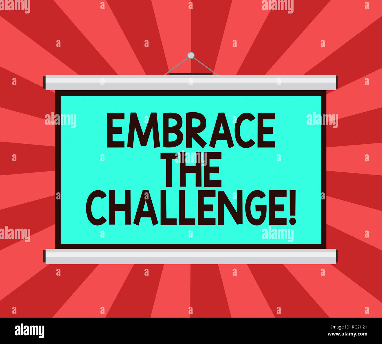 Conceptual hand writing showing Embrace The Challenge. Business photo ...