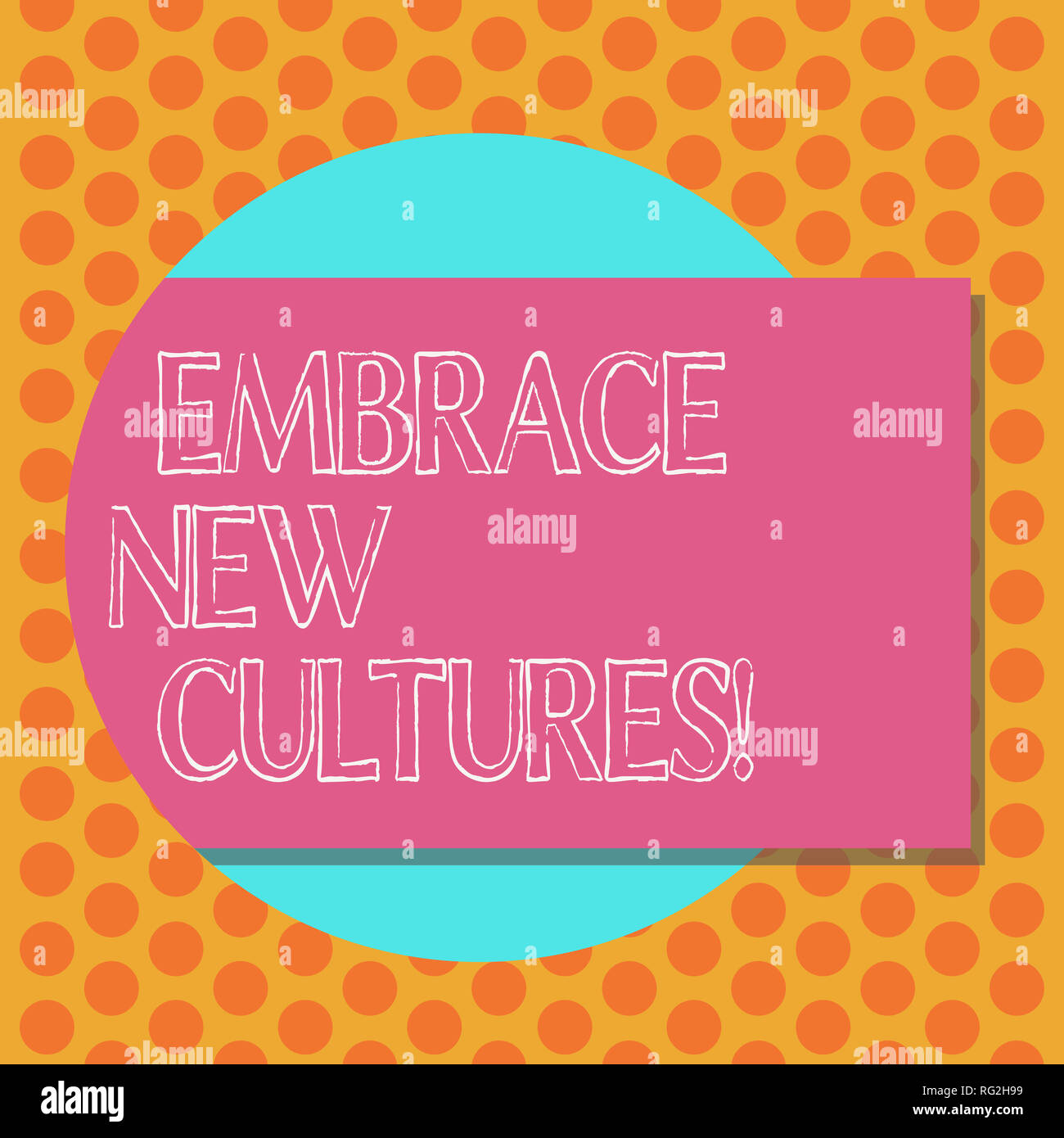 Writing note showing Embrace New Cultures. Business photo showcasing ...