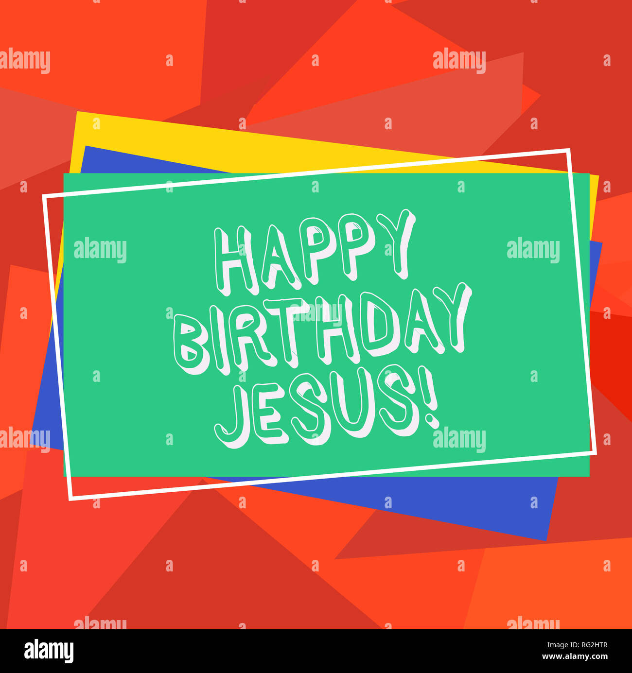 Text sign showing Happy Birthday Jesus. Conceptual photo Celebrating ...
