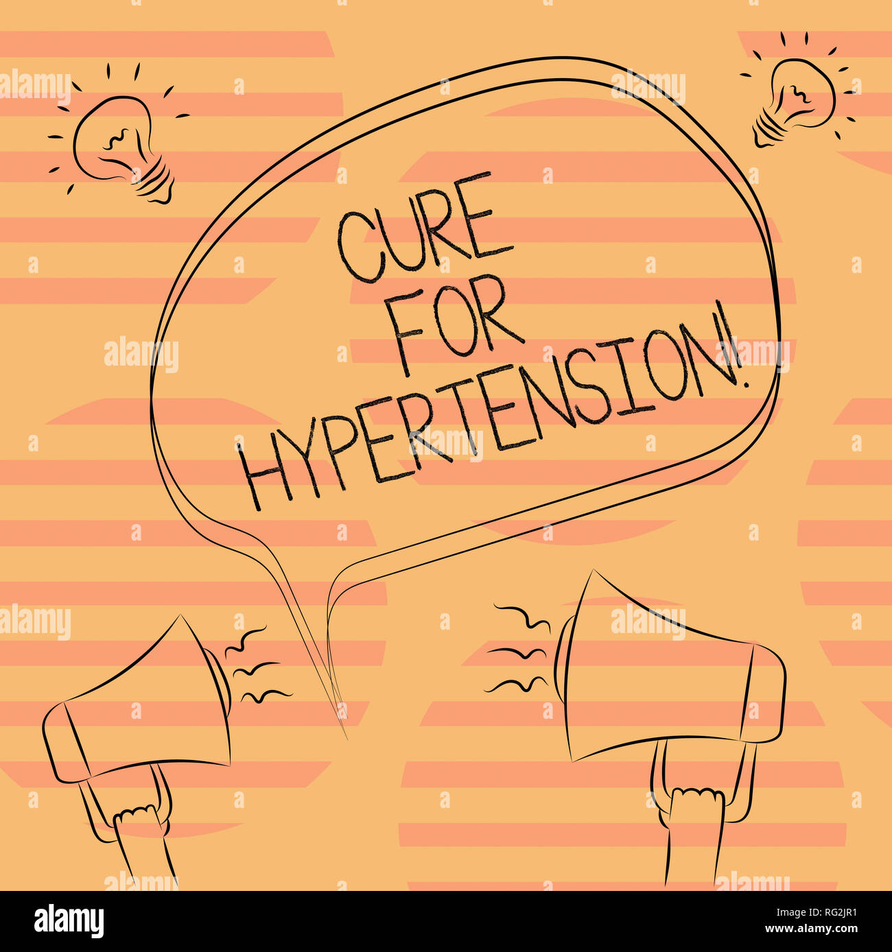 Word writing text Cure For Hypertension. Business concept for Getting ...
