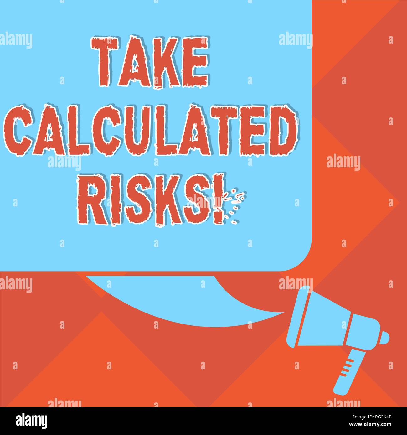 Handwriting text Take Calculated Risks. Concept meaning chance taken ...