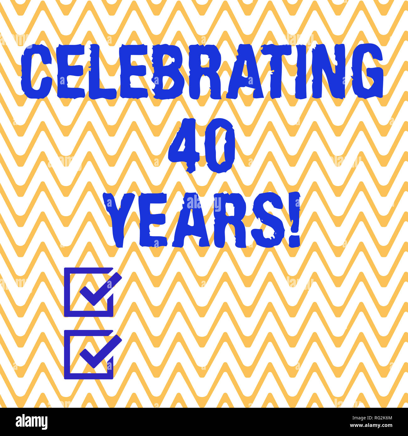 Conceptual hand writing showing Celebrating 40 Years. Business photo ...