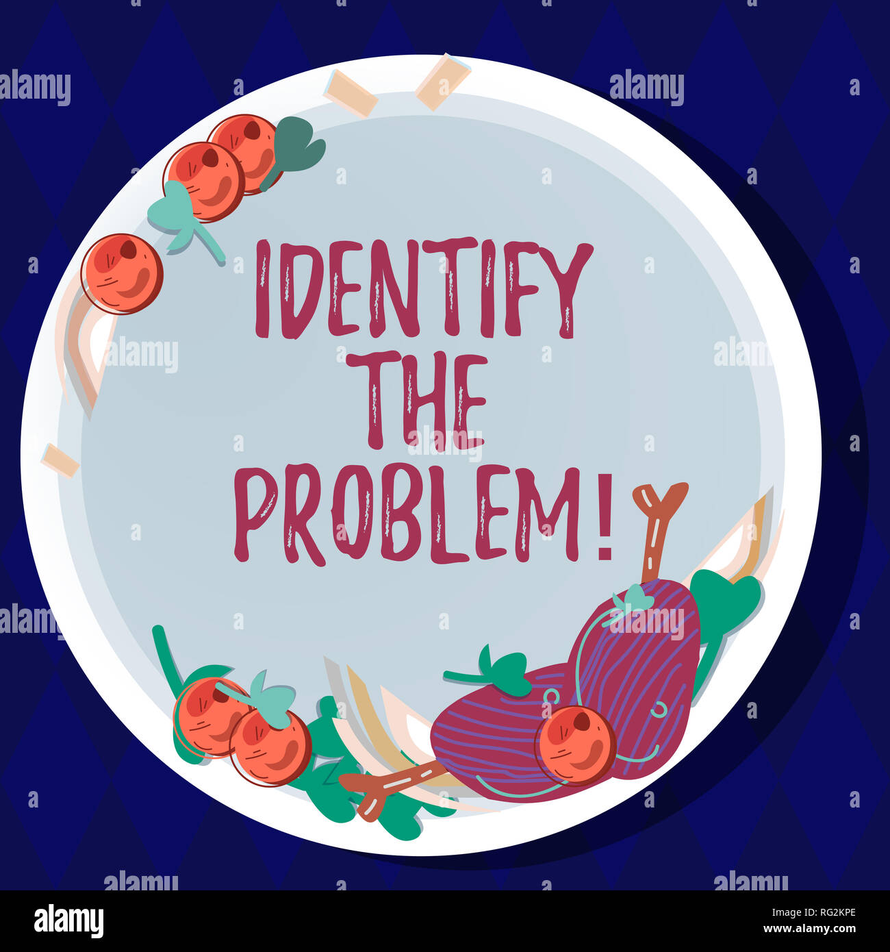 Handwriting text Identify The Problem. Concept meaning diagnosing the ...