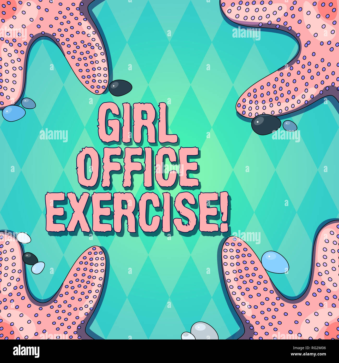 Text sign showing Girl Office Exercise. Conceptual photo Promote ...
