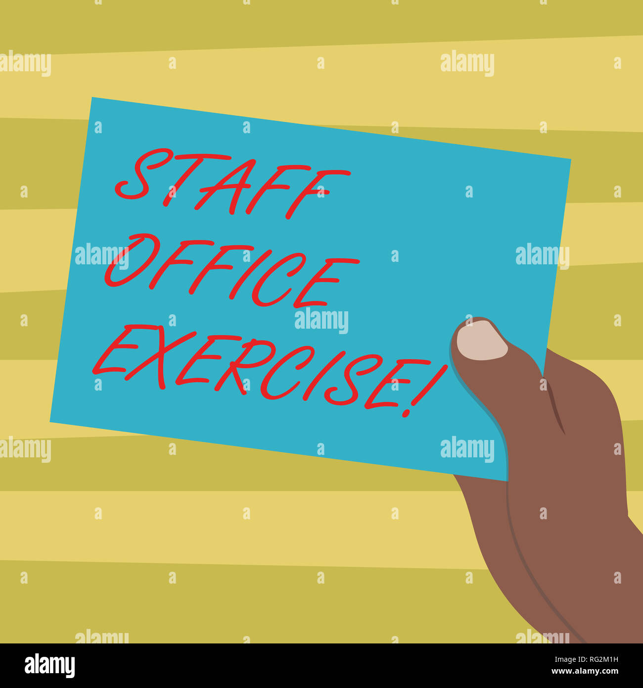 Text sign showing Staff Office Exercise. Conceptual photo Promoting ...