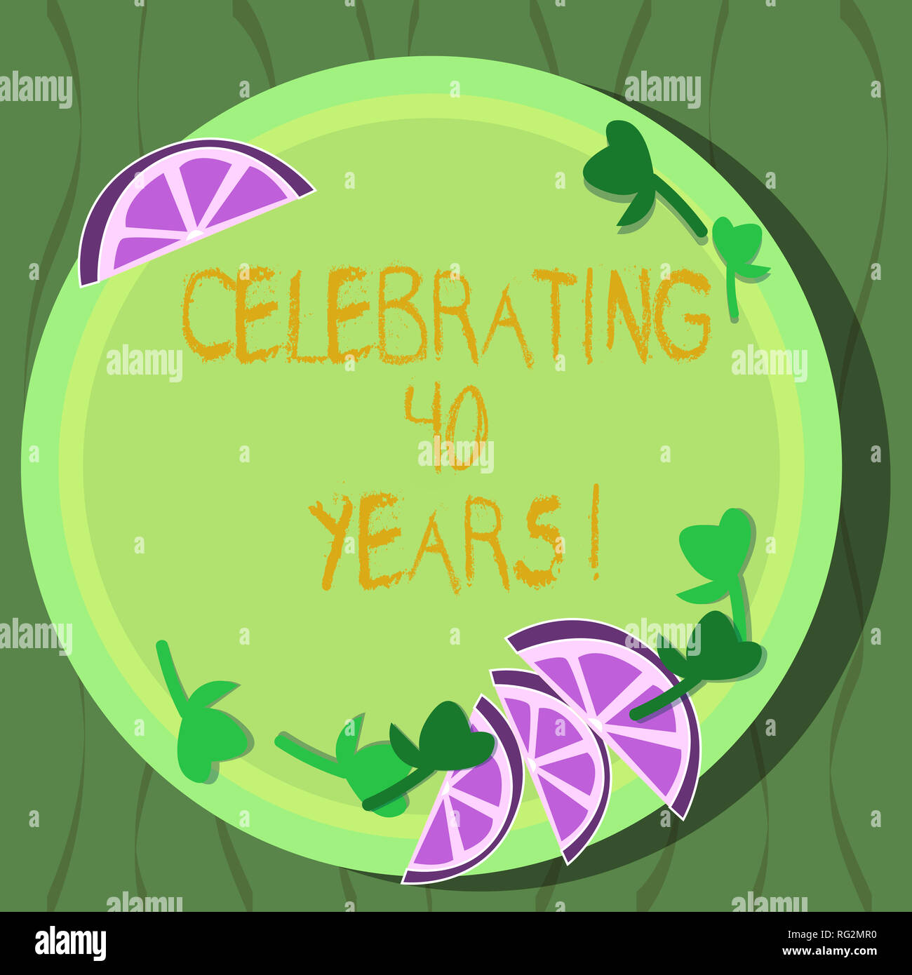 Handwriting text Celebrating 40 Years. Concept meaning Honoring Ruby ...