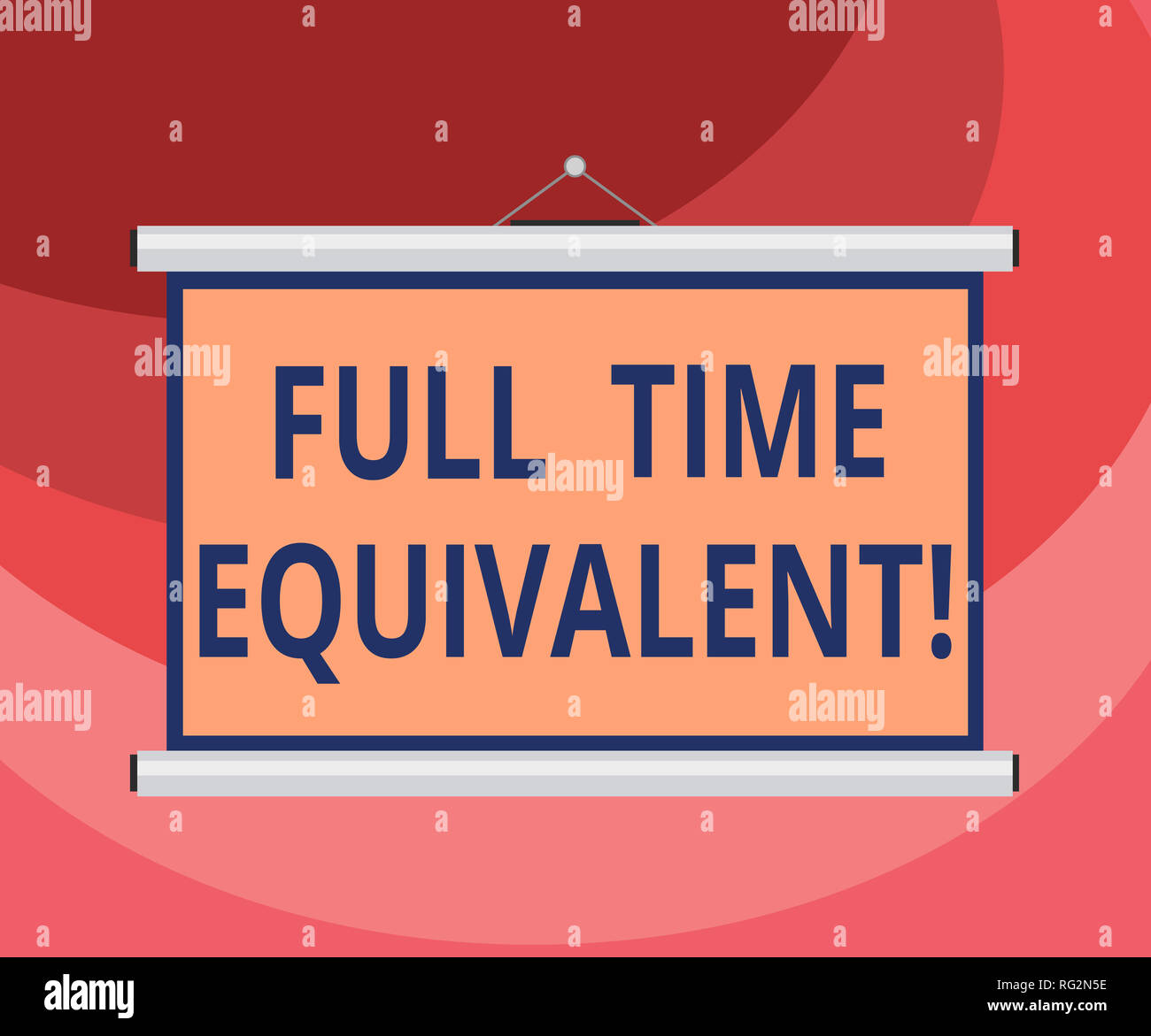 Text sign showing Full Time Equivalent. Conceptual photo Unit that ...