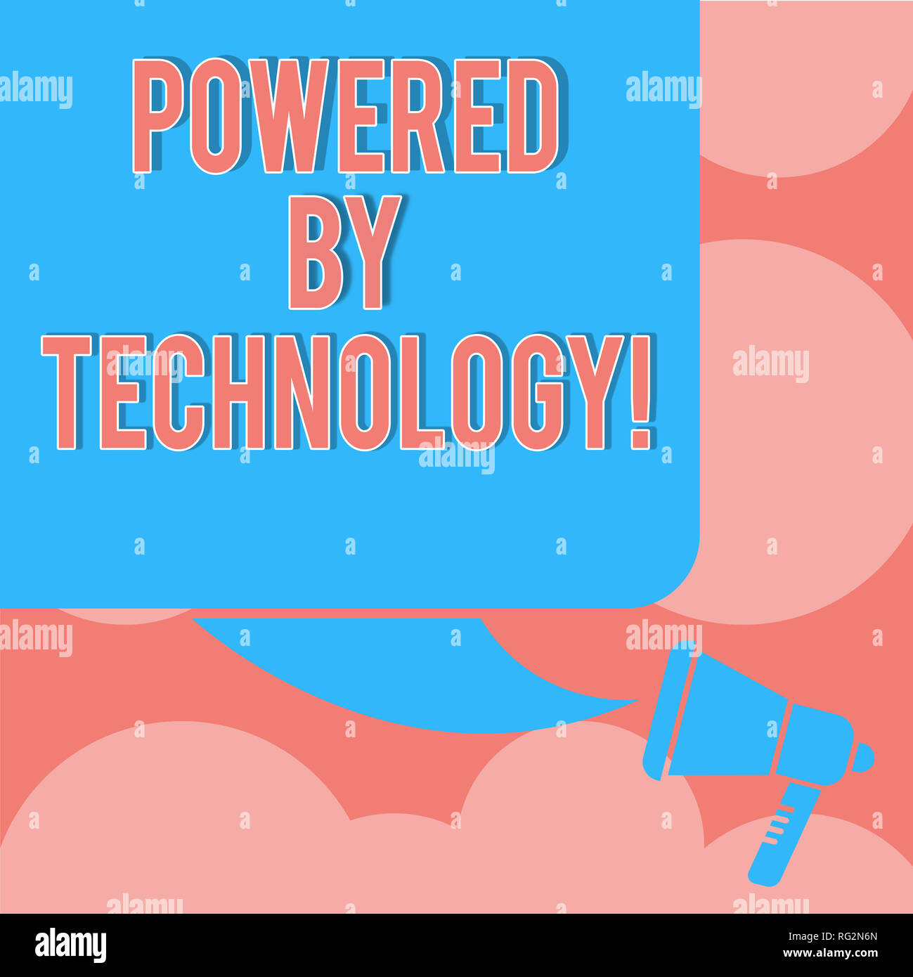 Writing note showing Powered By Technology. Business photo showcasing ...