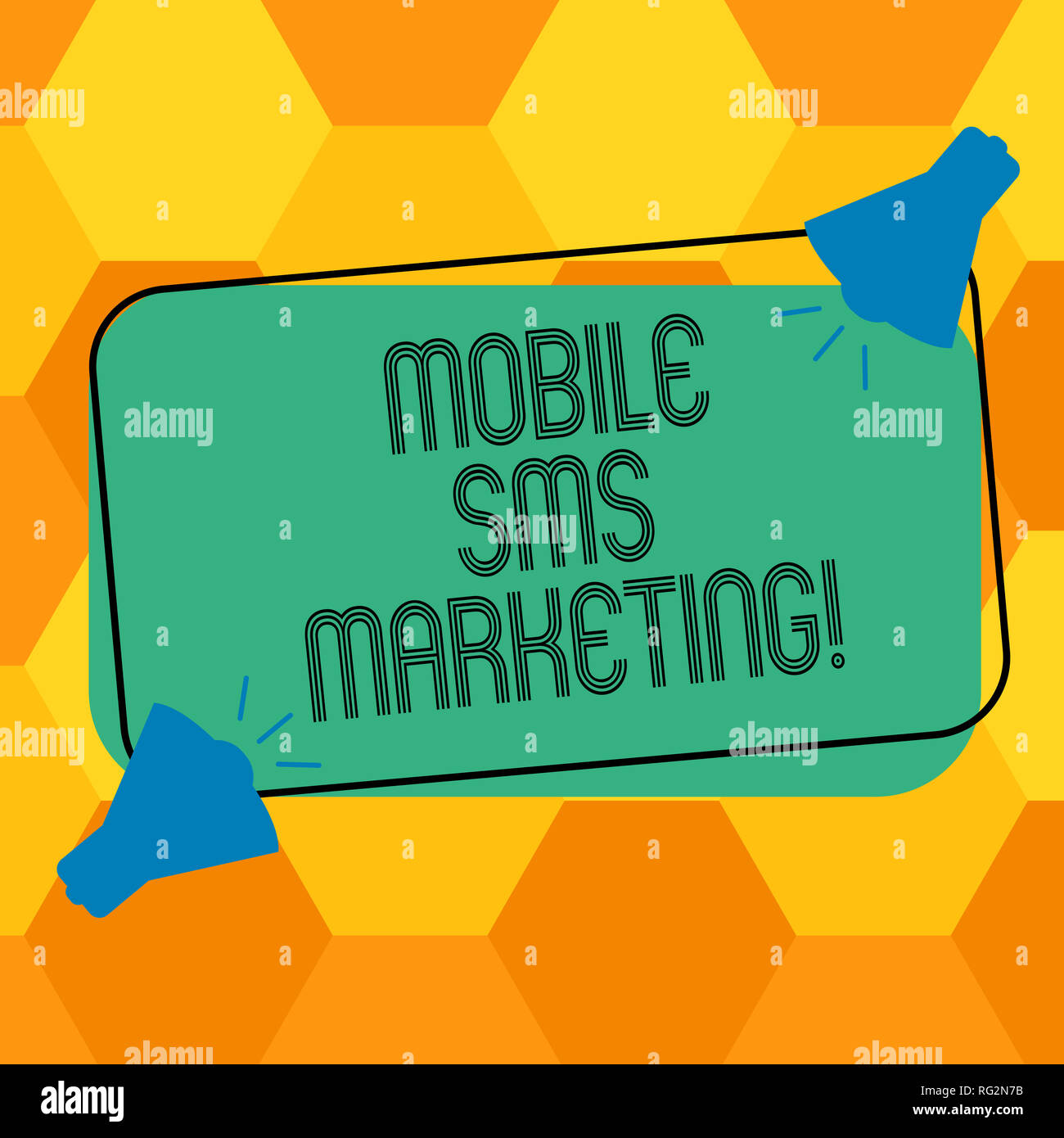 Handwriting text writing Mobile Sms Marketing. Concept meaning campaign ...