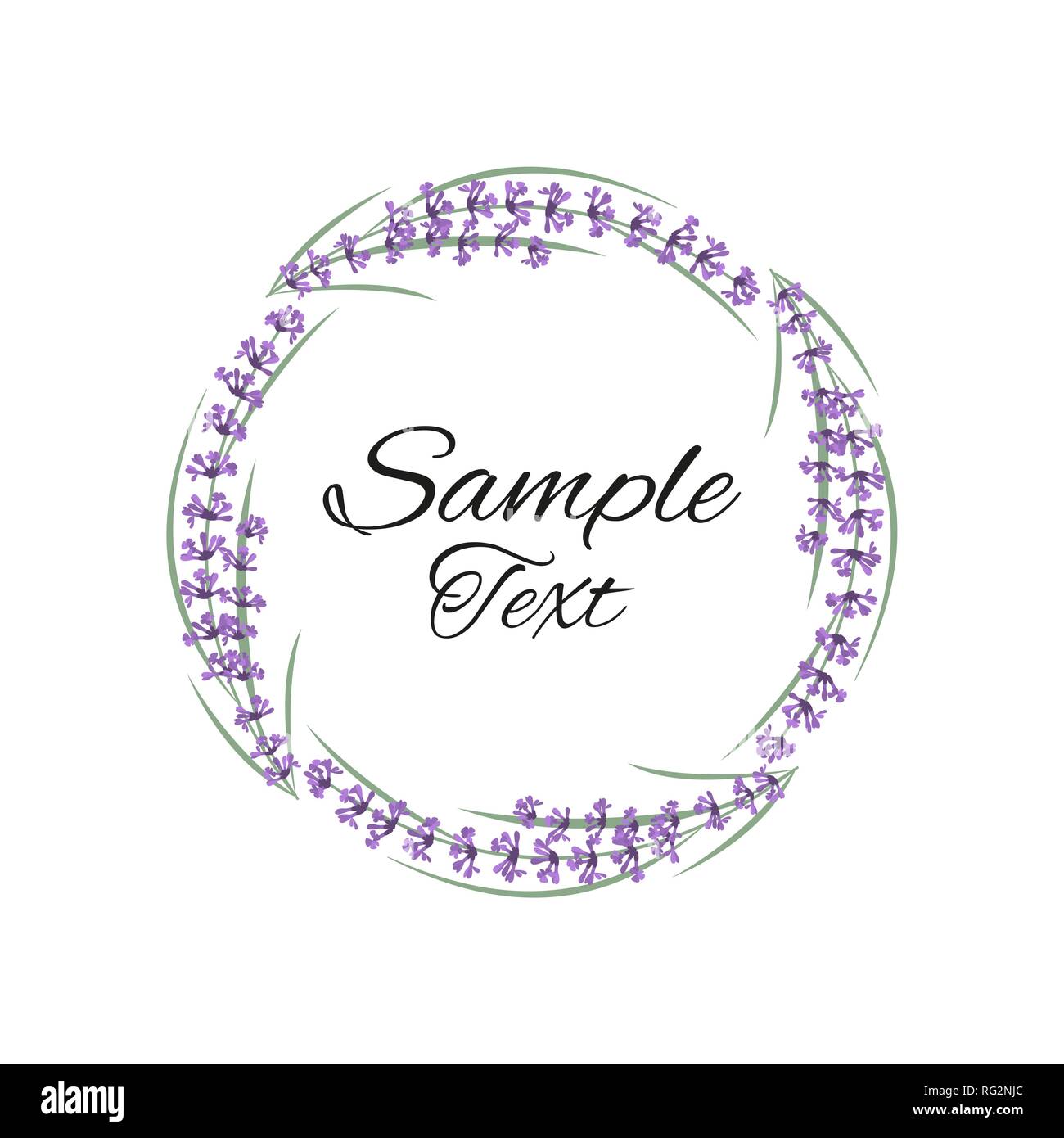 Lavender stem Stock Vector Images - Alamy