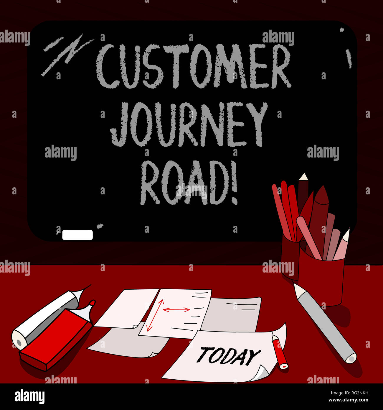 Conceptual Hand Writing Showing Customer Journey Road Business Photo Showcasing Customer