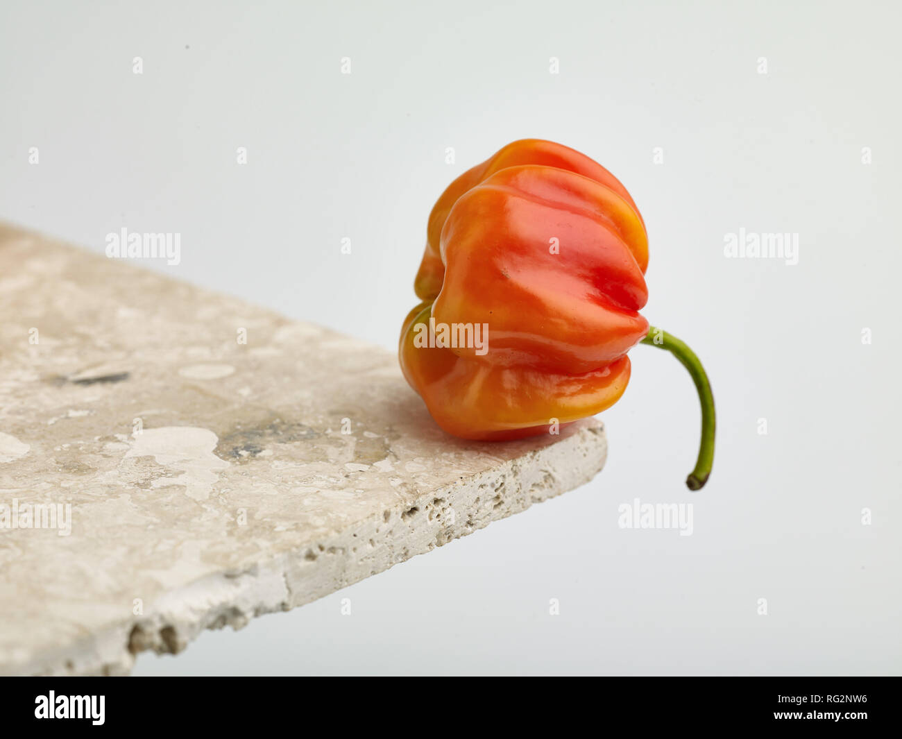 Colourful Scotch Bonnet hot pepper, food still-life photograph Stock ...