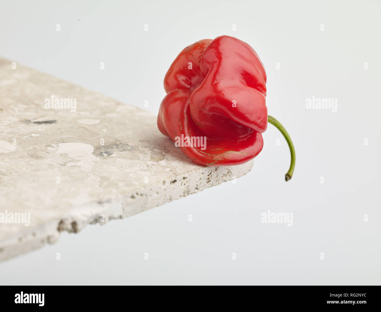 Colourful Scotch Bonnet hot pepper, food still-life photograph Stock ...