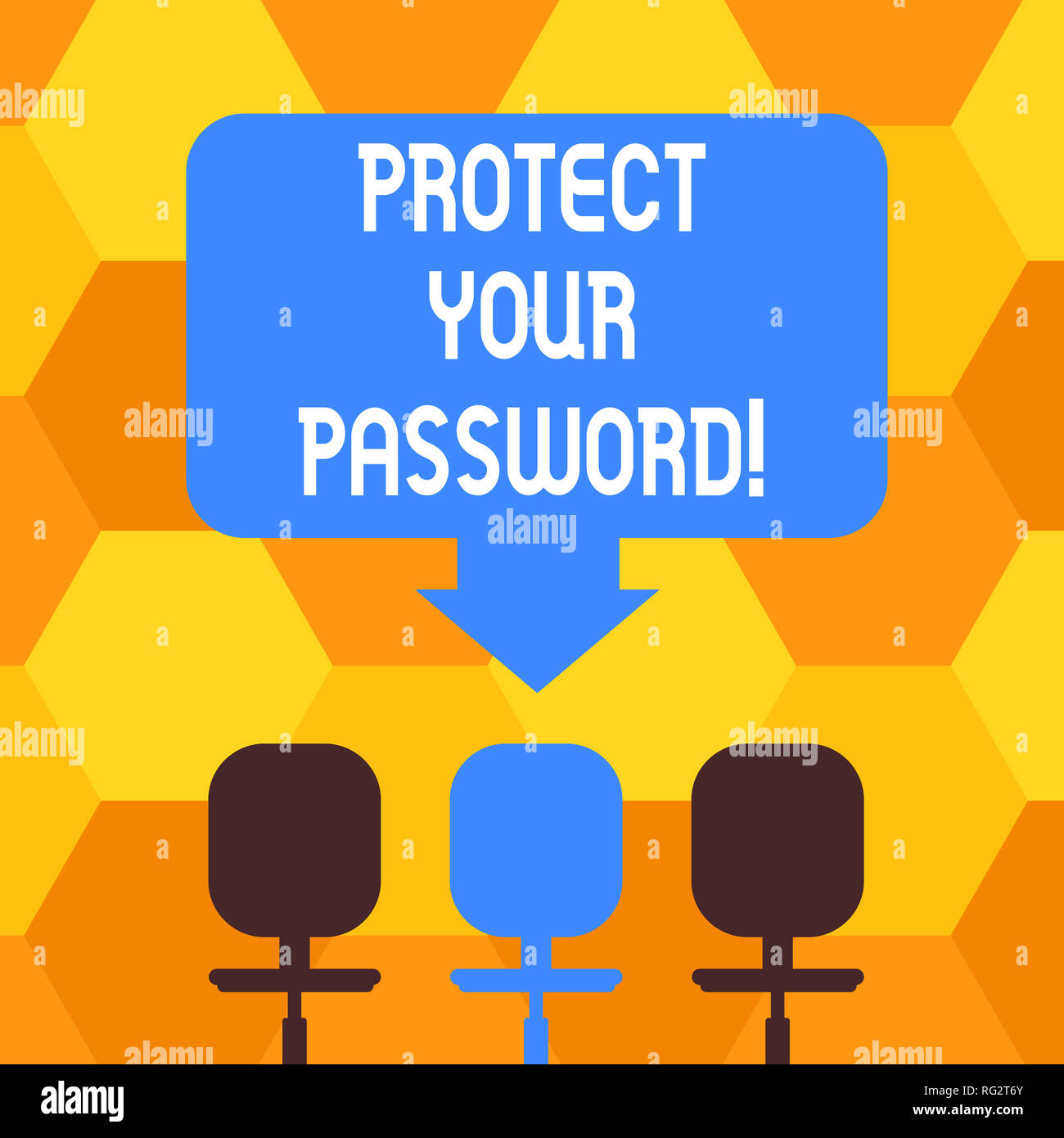 Handwriting Text Writing Protect Your Password Concept Meaning Protects Information Accessible