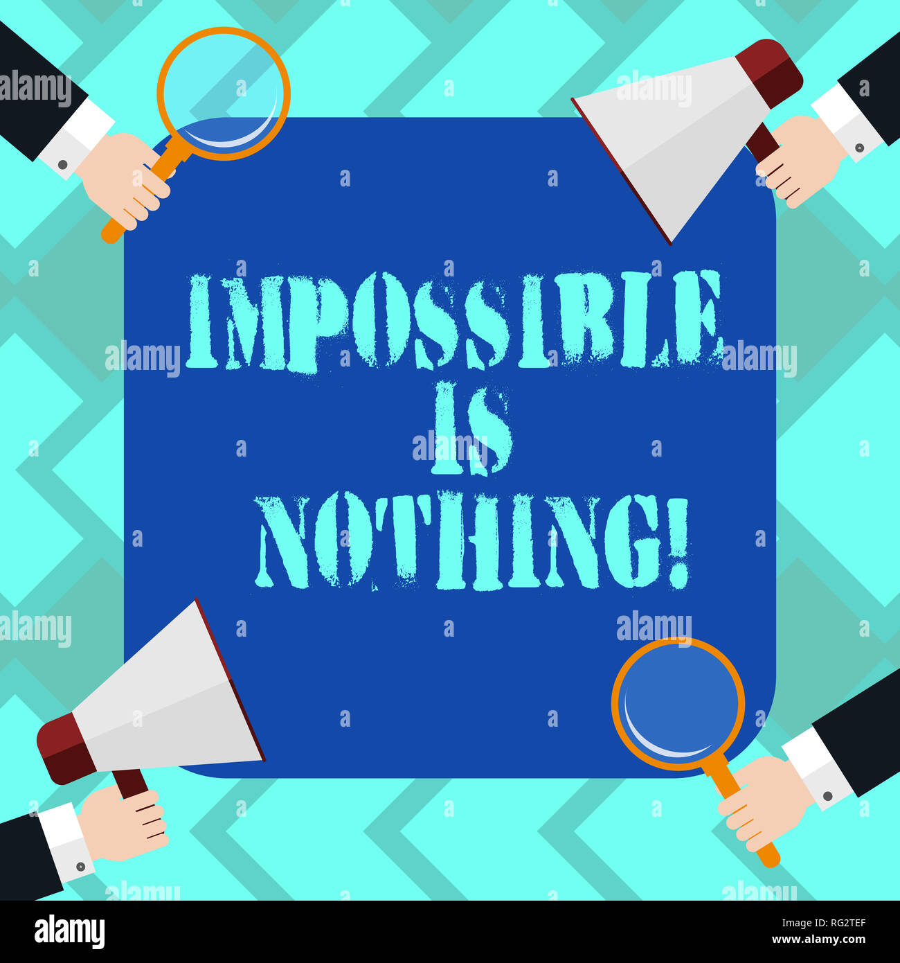 Text sign showing Impossible Is Nothing. Conceptual photo Something ...