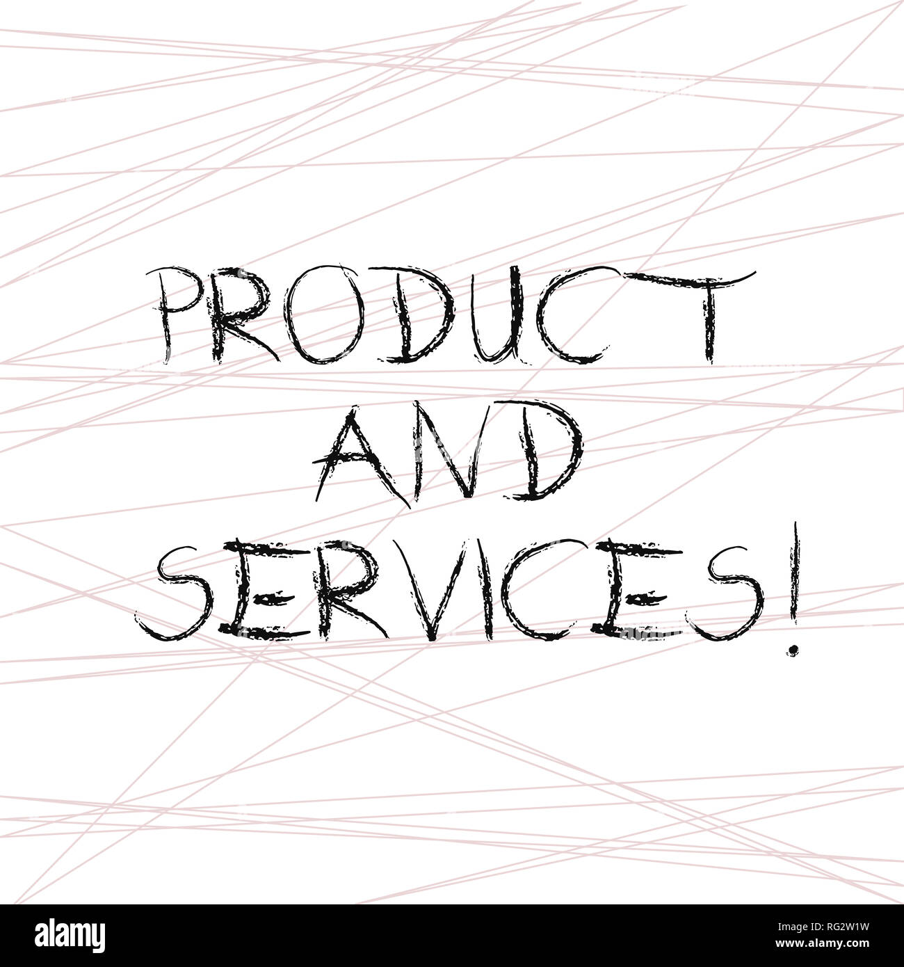 Writing note showing Product And Services. Business photo showcasing ...