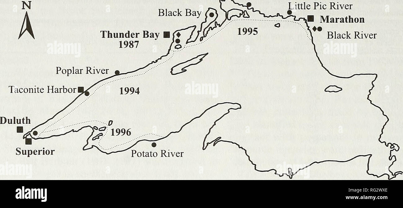 Map of nipigon hi-res stock photography and images - Alamy